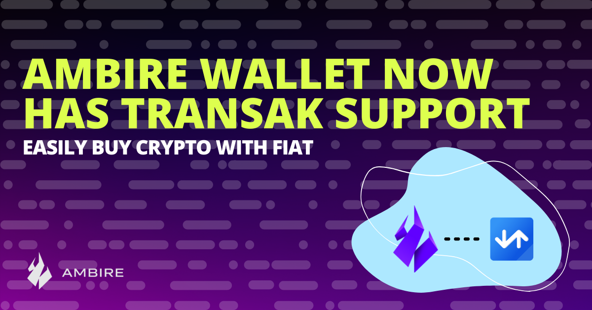 Buy Crypto Easily with Ambire Wallet & Transak