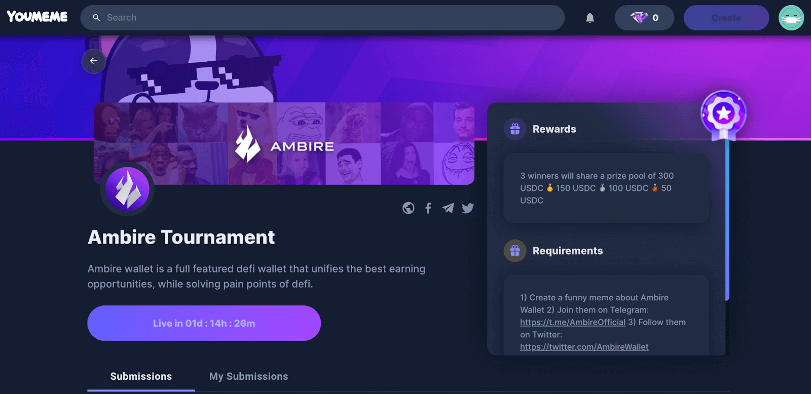 Kickstart 2023 with Ambire's YouMeme Tournament: Win Crypto Prizes