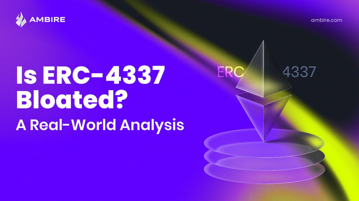 Is ERC-4337 Really Bloated? Real World Gas Analysis